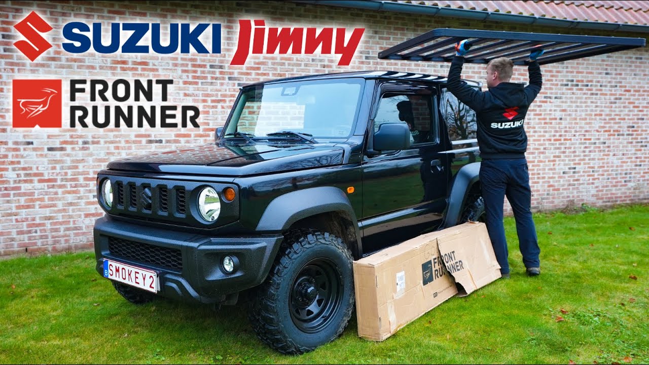 Suzuki Jimny Frontrunner Roofrack Part 1 + Drift Mode Enabled - YouTube