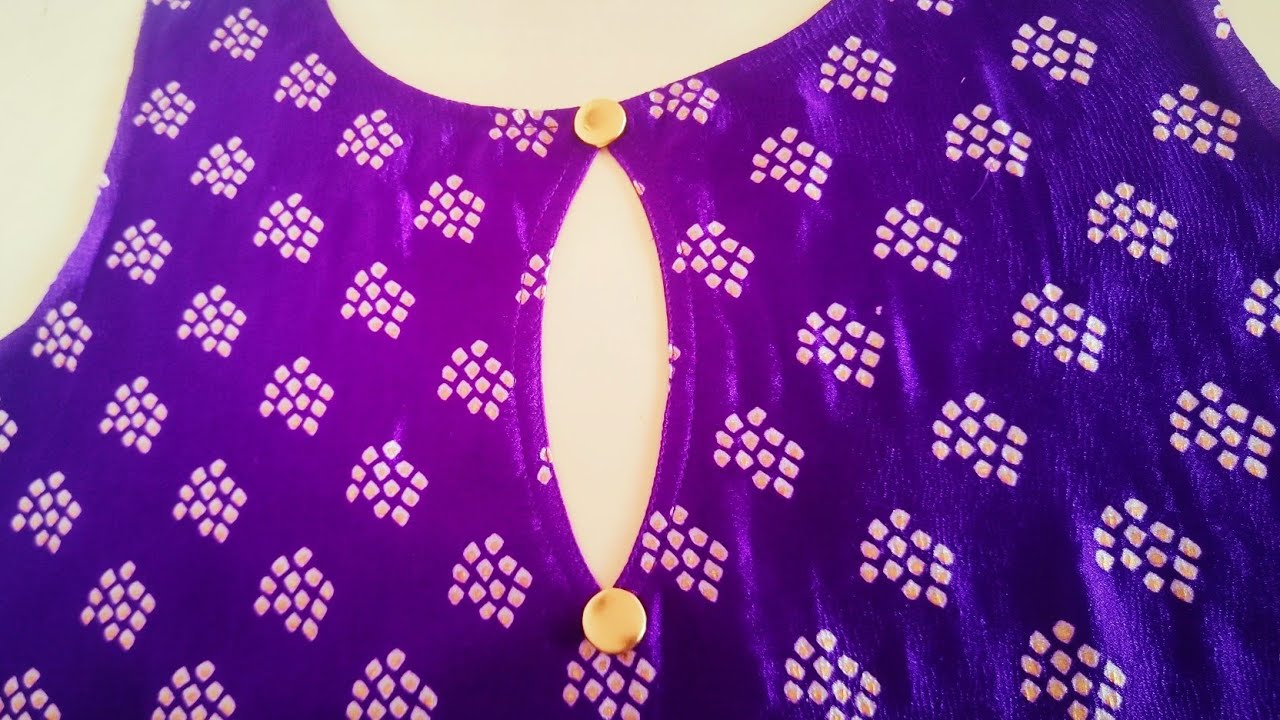 Blouse boat neck back design... - YouTube