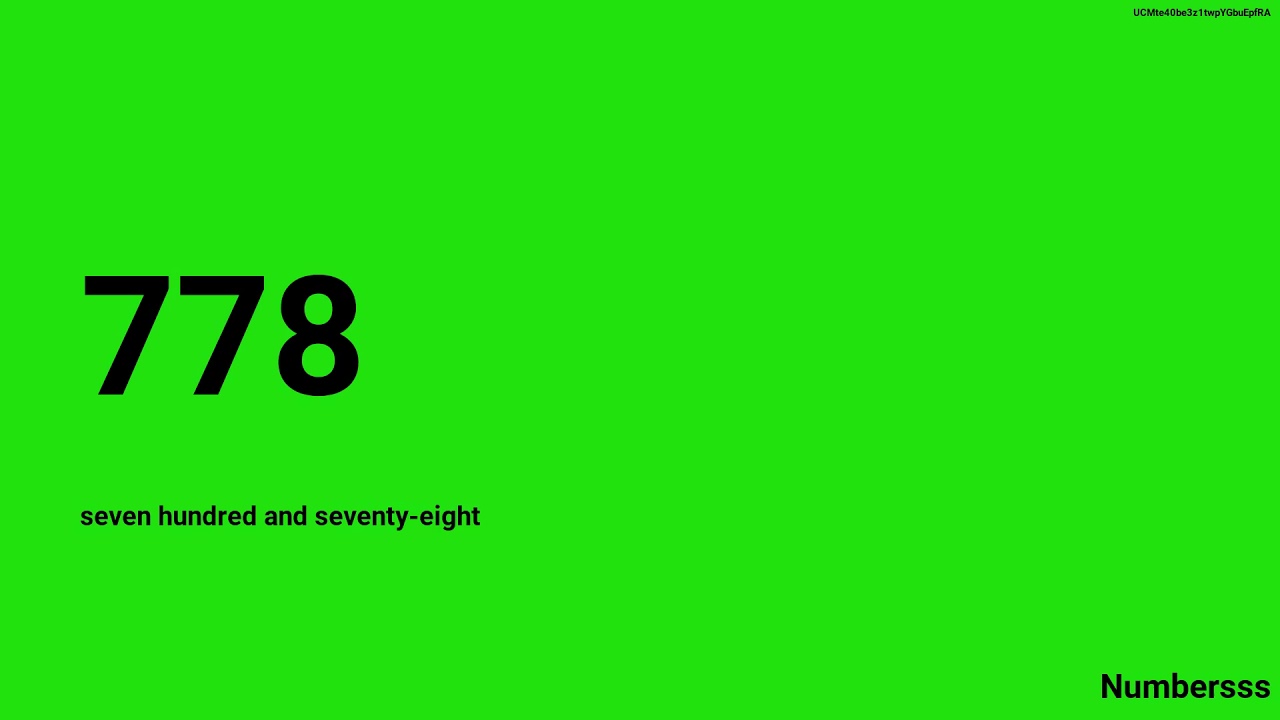 All numbers from 1 to 1193 - YouTube