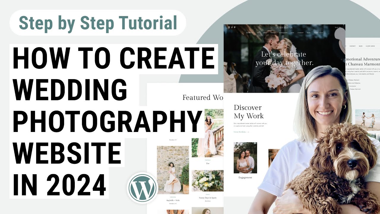 How to Create a Wedding Photography Website + Proofing Gallery in 2024 | Amie WordPress Theme ...