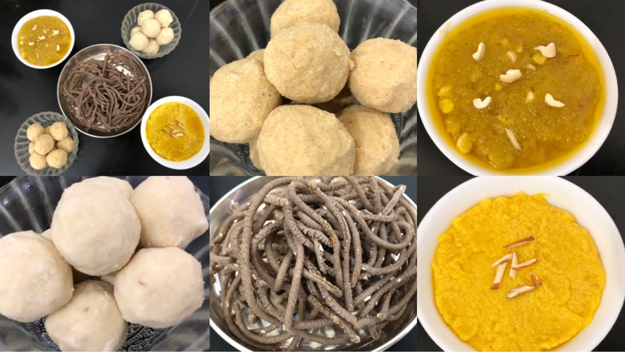 Deepavali Sweets and savouries |Badam Halwa | Potato Halwa|Kavuni Arisi ...