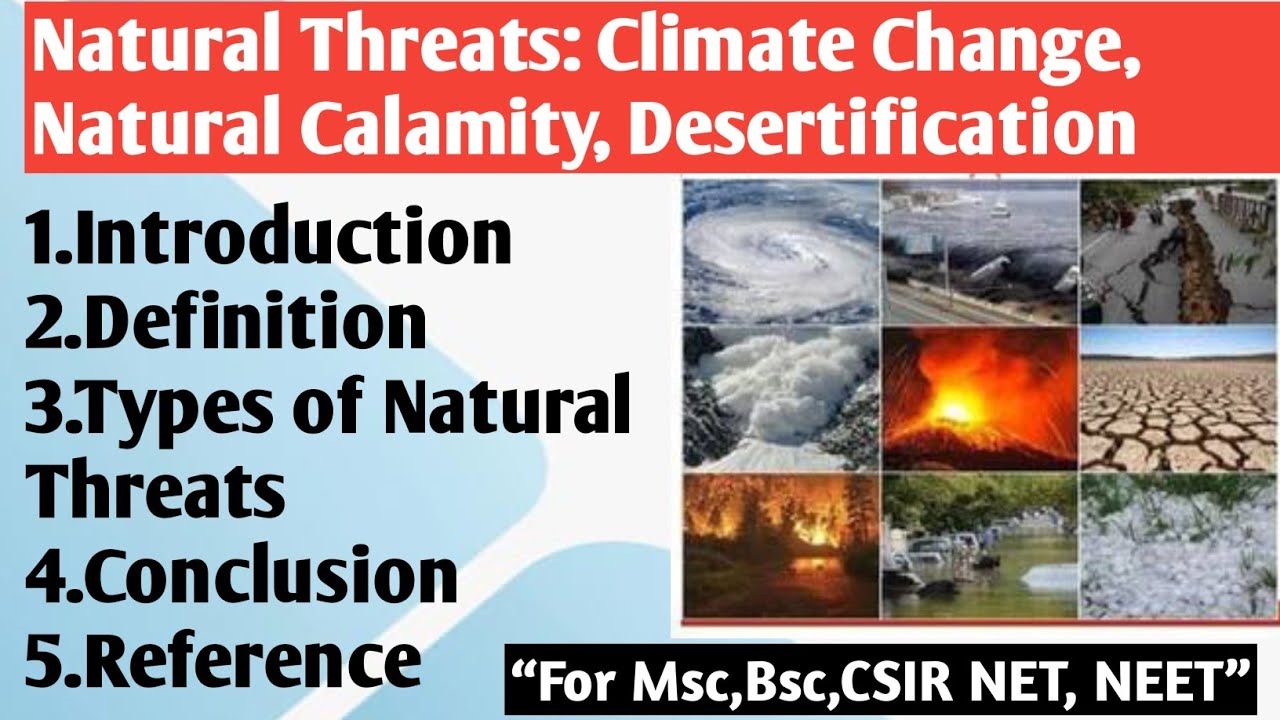 Natural Threats | Climate Change | Natural Calamity | Desertification ...