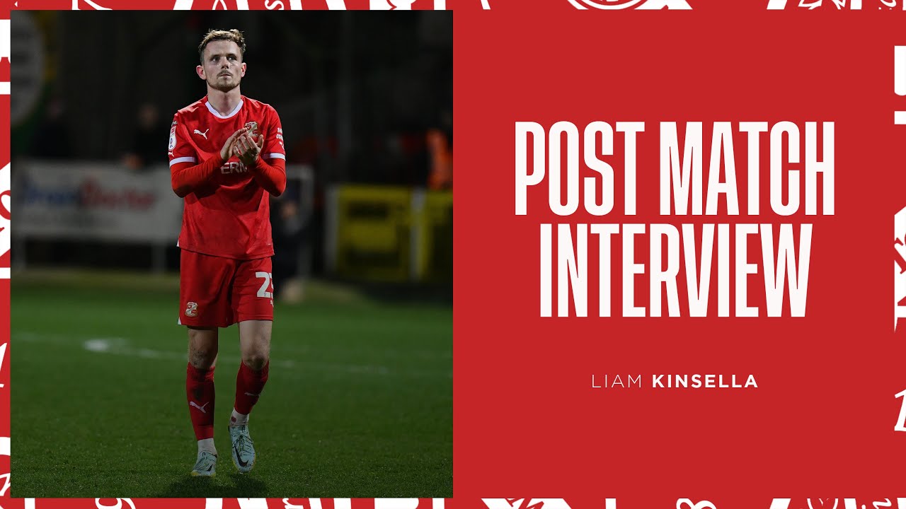 Liam Kinsella on defeat to Barrow | Swindon Town Football Club - YouTube