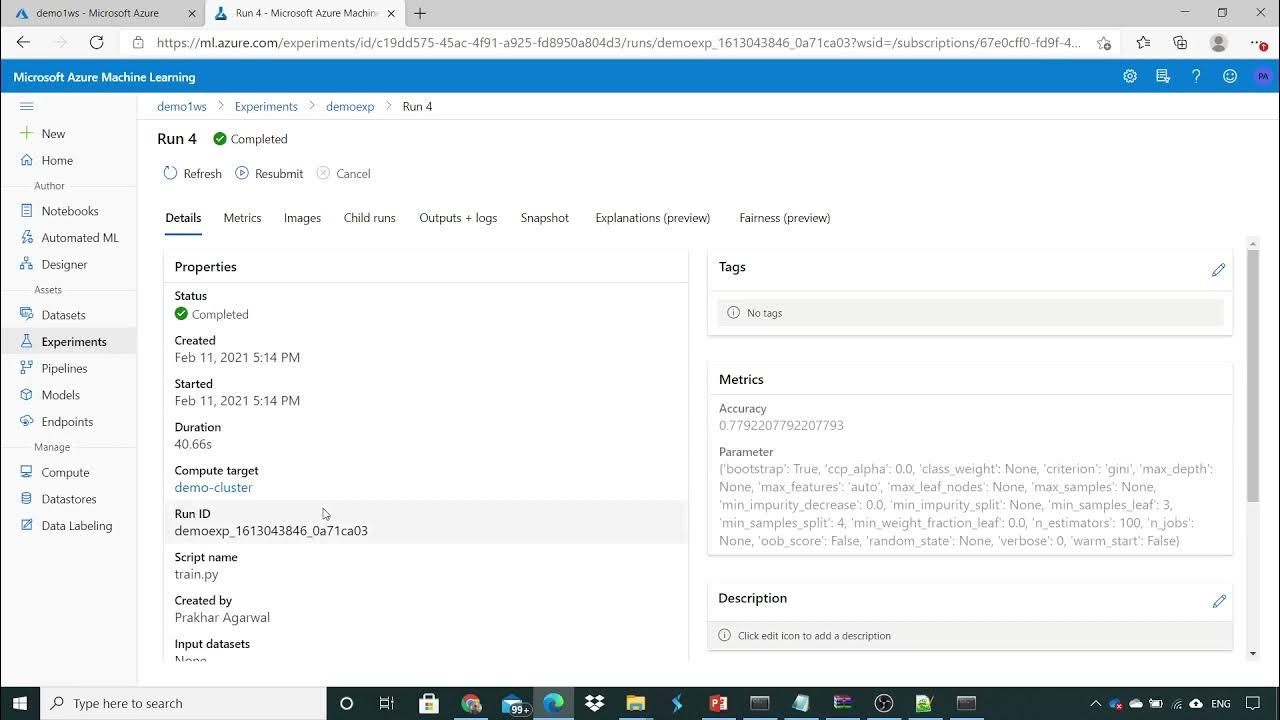 Chapter18 Logging in azure using python SDK - YouTube