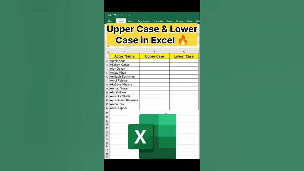 How to Change Case in MS Excel 🔥 Amazing Excel Tricks #excel #shorts #exceltricks - YouTube
