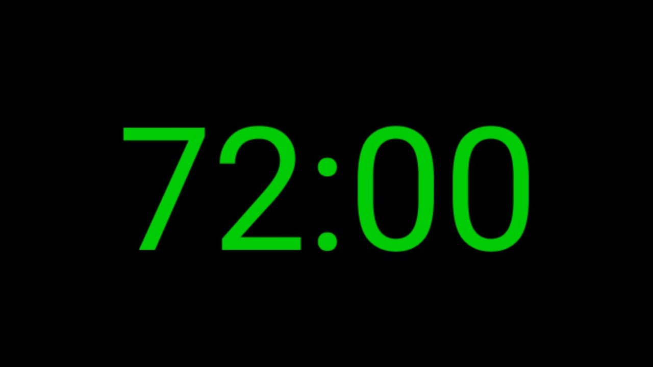 72 Minute Timer - YouTube