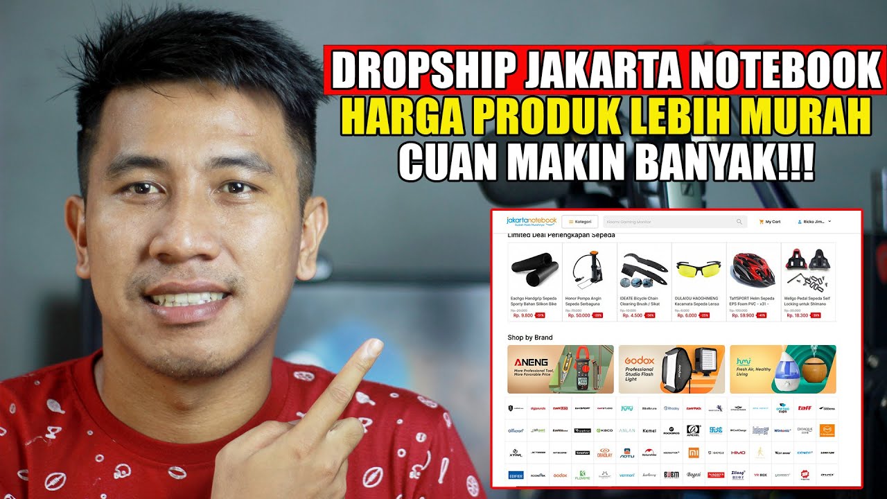 cara dropship dan scrape produk dari jakartanotebook - YouTube