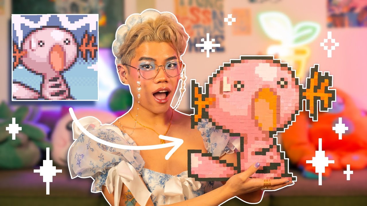 I Made Pokémon Pixel Art for my Best Friend 🎨 Frederic's Art Camp - YouTube