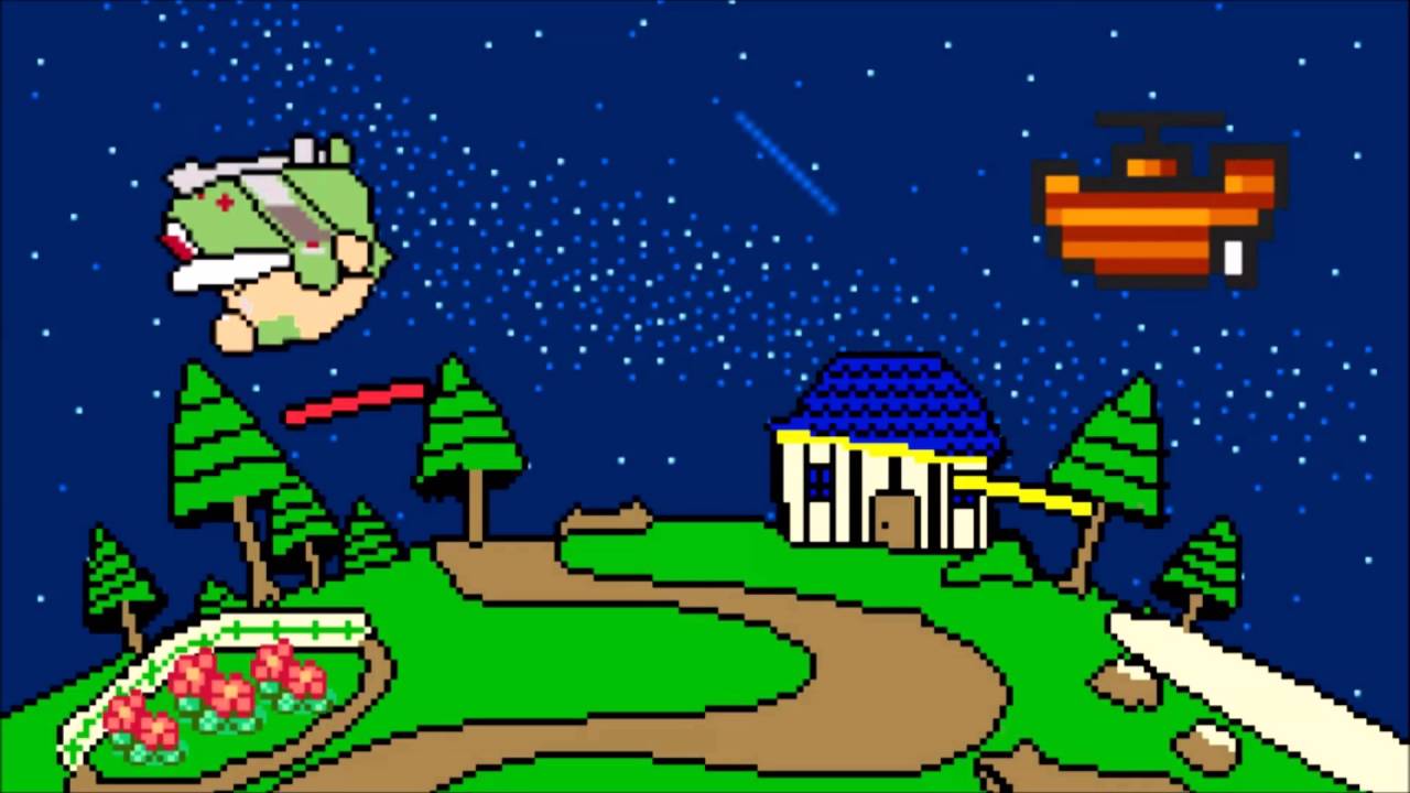 Super Mario Galaxy Gusty Garden Galaxy 16 bit - YouTube