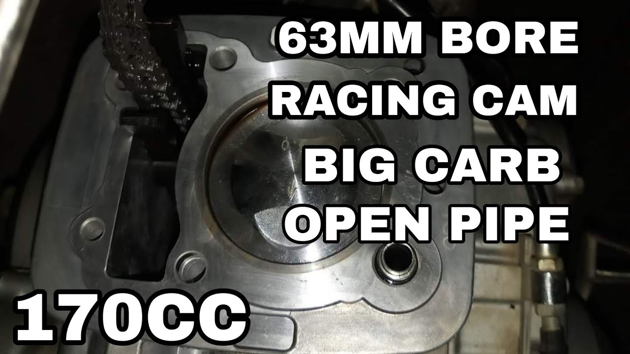 Kawasaki KLX 150 170cc engine upgrade | 63mm bore Racing Cam - YouTube