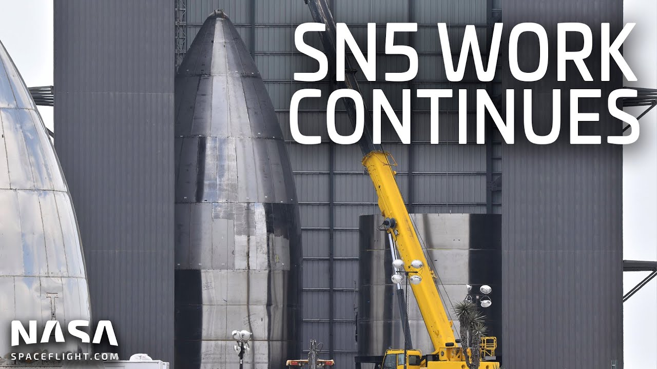 SpaceX Boca Chica - SN4 preps for static fire as new Starship builds ...