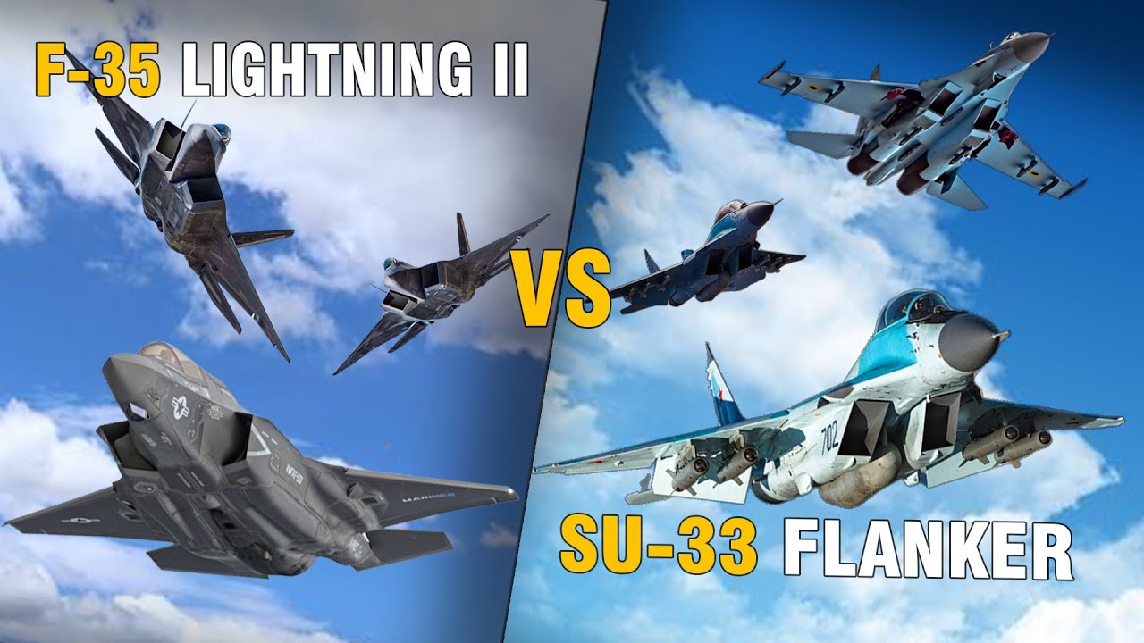 F-35 Lightning II VS SU-33 FLANKER | INTERCEPT | - YouTube