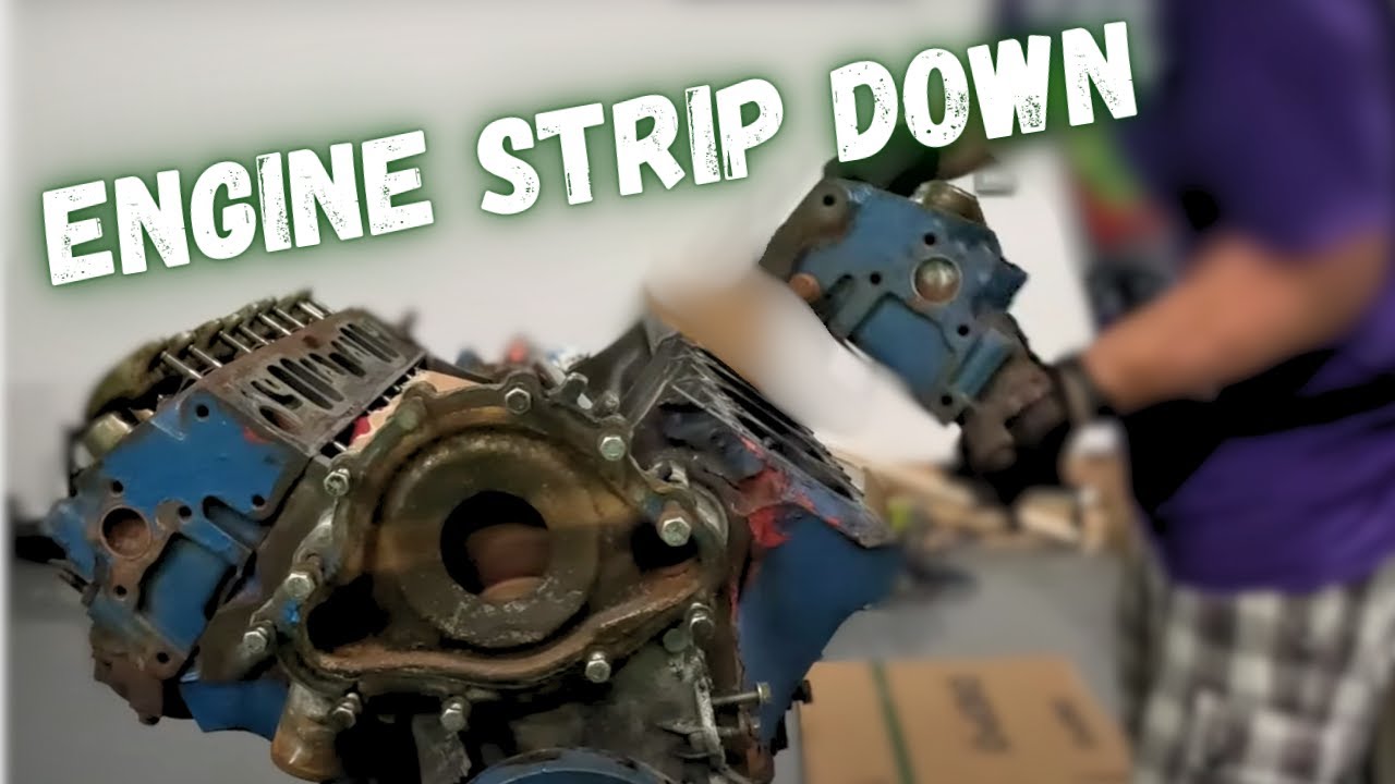 American V8 strip down and inspection - YouTube