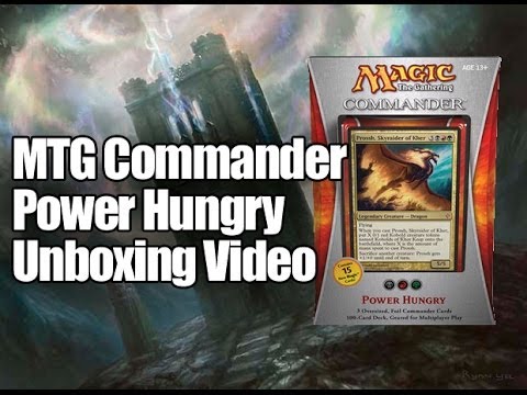 MTG Commander Deck 2013: Power Hungry Opening - YouTube