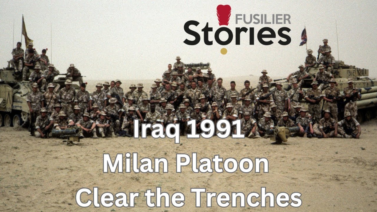 The Gulf War 1991 - Milan Platoon 3RRF Battlegroup conducts a ...