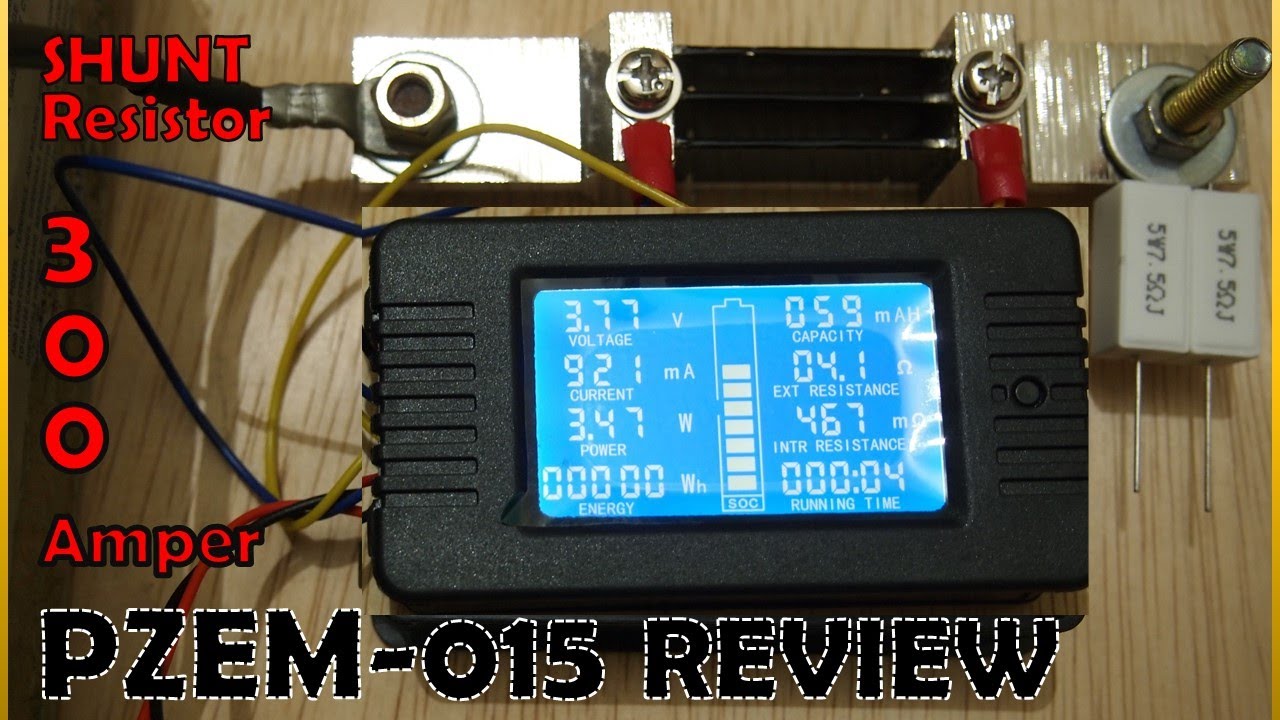 Review PZEM 015 + SHUNT RESISTOR 300 AMPER | Baterai Multifunction ...