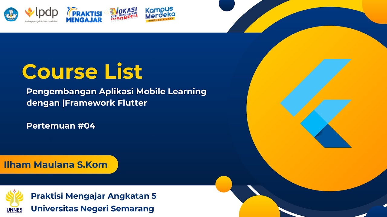 Praktisi Mengajar 2024 Mobile Learning UNNES #4 01 Course List - YouTube