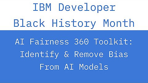 AI Fairness 360 Toolkit - YouTube