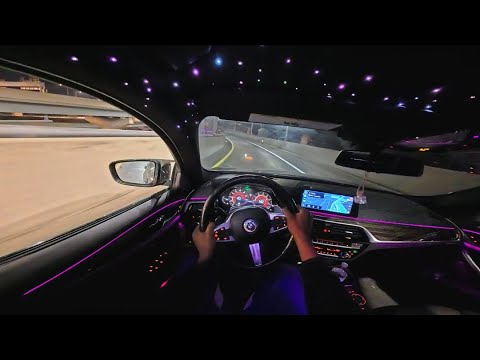 3AM WITH A STRAIGHT PIPED BMW 540i (POV DRIVE)