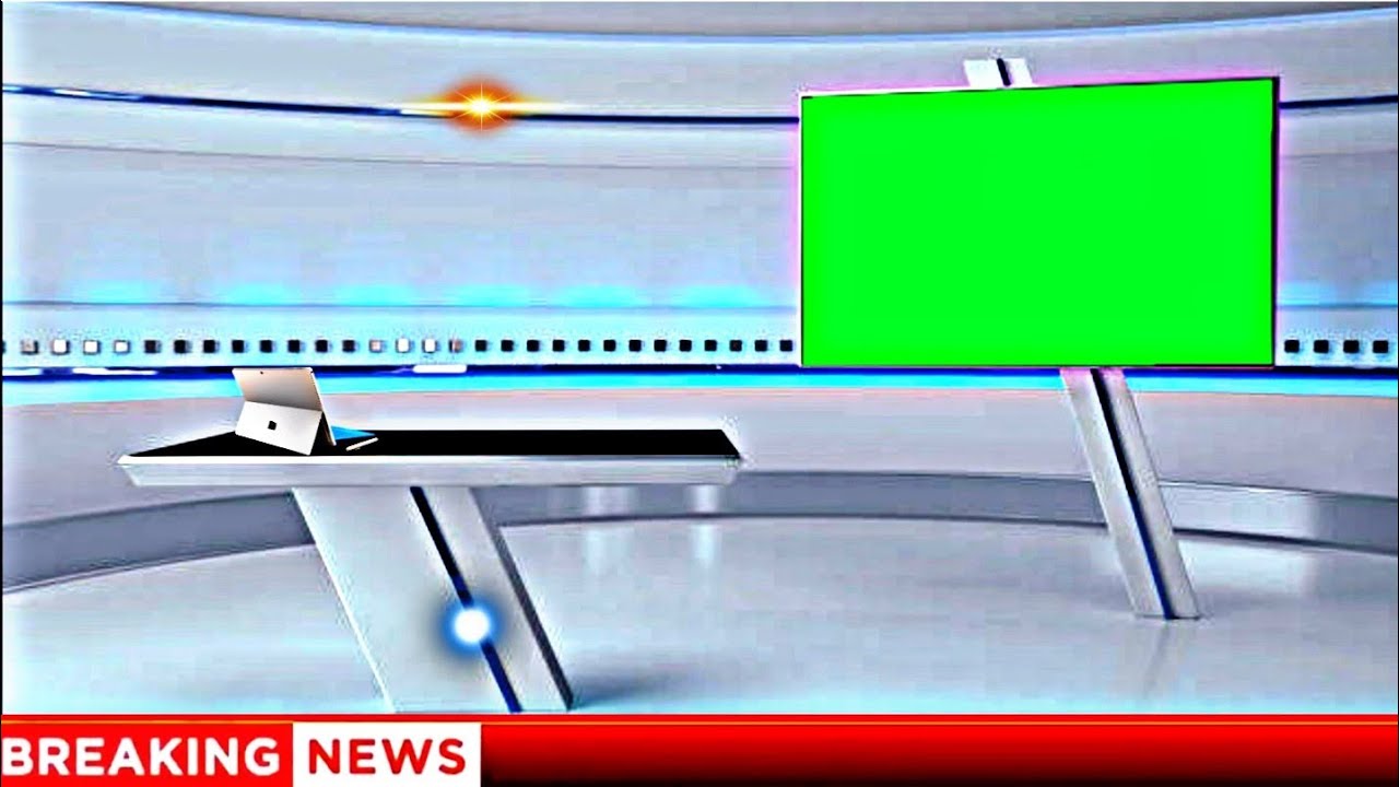 News Studio Green Screen|| Green Screen News Studio With Lights||# ...
