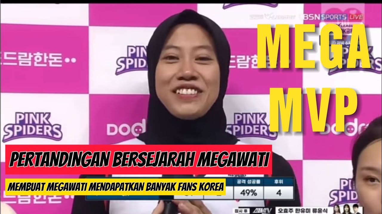 Pertandingan Bersejarah Megawati di Liga Voli Korea 2023-24 - Red Spark vs Pink Spider (1) Set ...