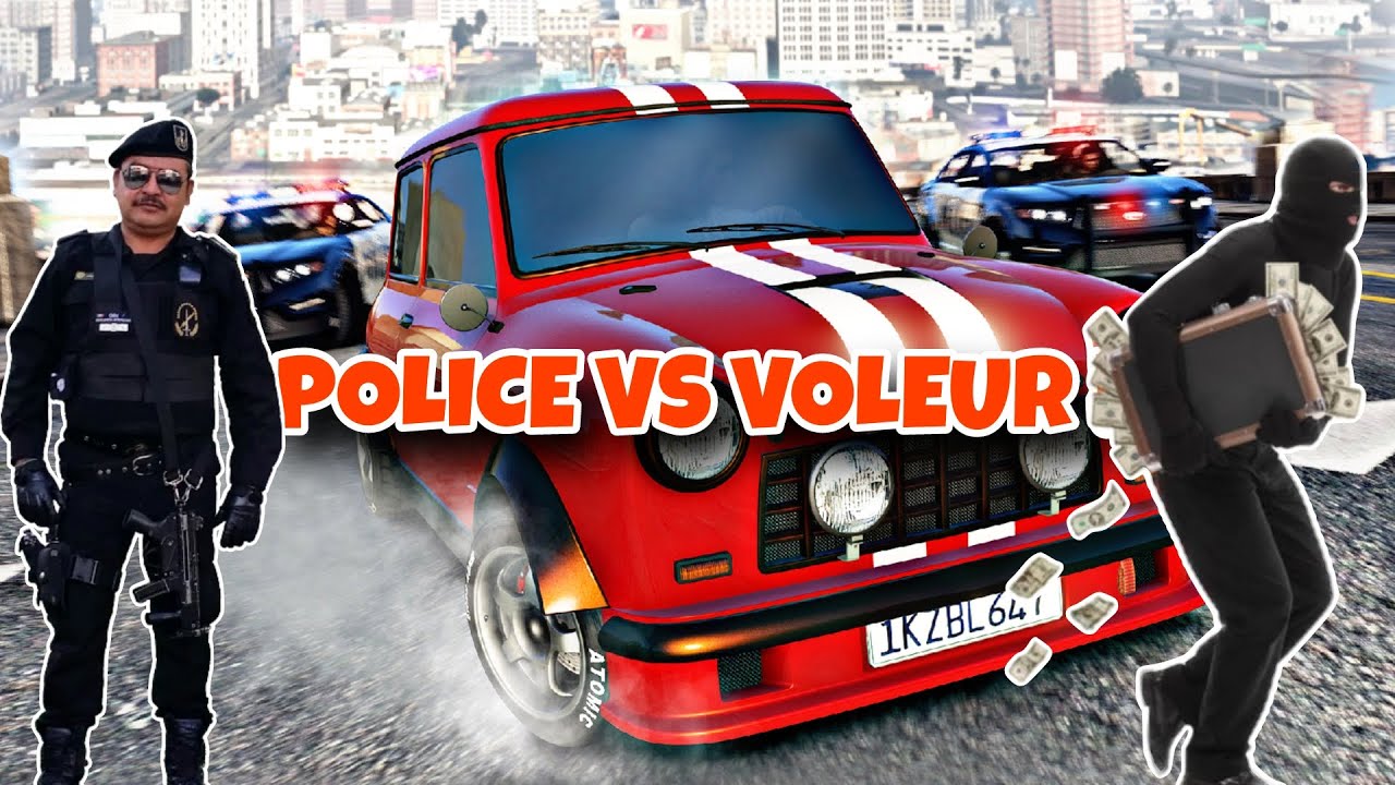 POLICE VS VOLEUR !!! GTA5 PS4 - YouTube