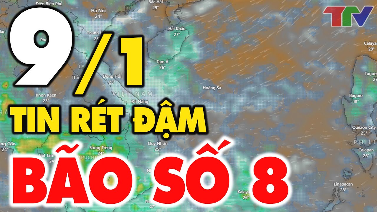 Dự báo thời tiết hôm nay mới nhất ngày 9/1 | Tin Bão Số 8 Mới Nhất | Dự ...