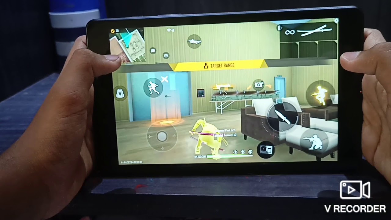 Free fire gameplay on Samsung tab a 8.0 2019 - YouTube