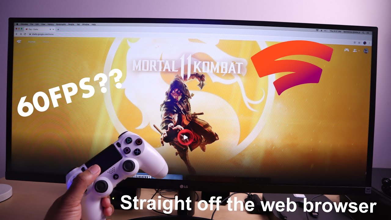 Google Stadia Mortal Kombat 11 Gameplay Straight off Google Chrome ...