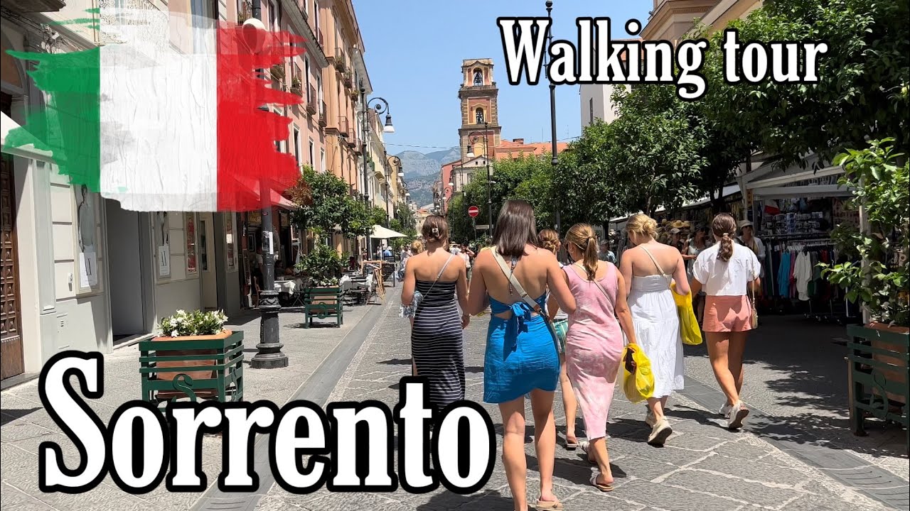 Sorrento Italy Walking Tour - main walking street back to main square ...