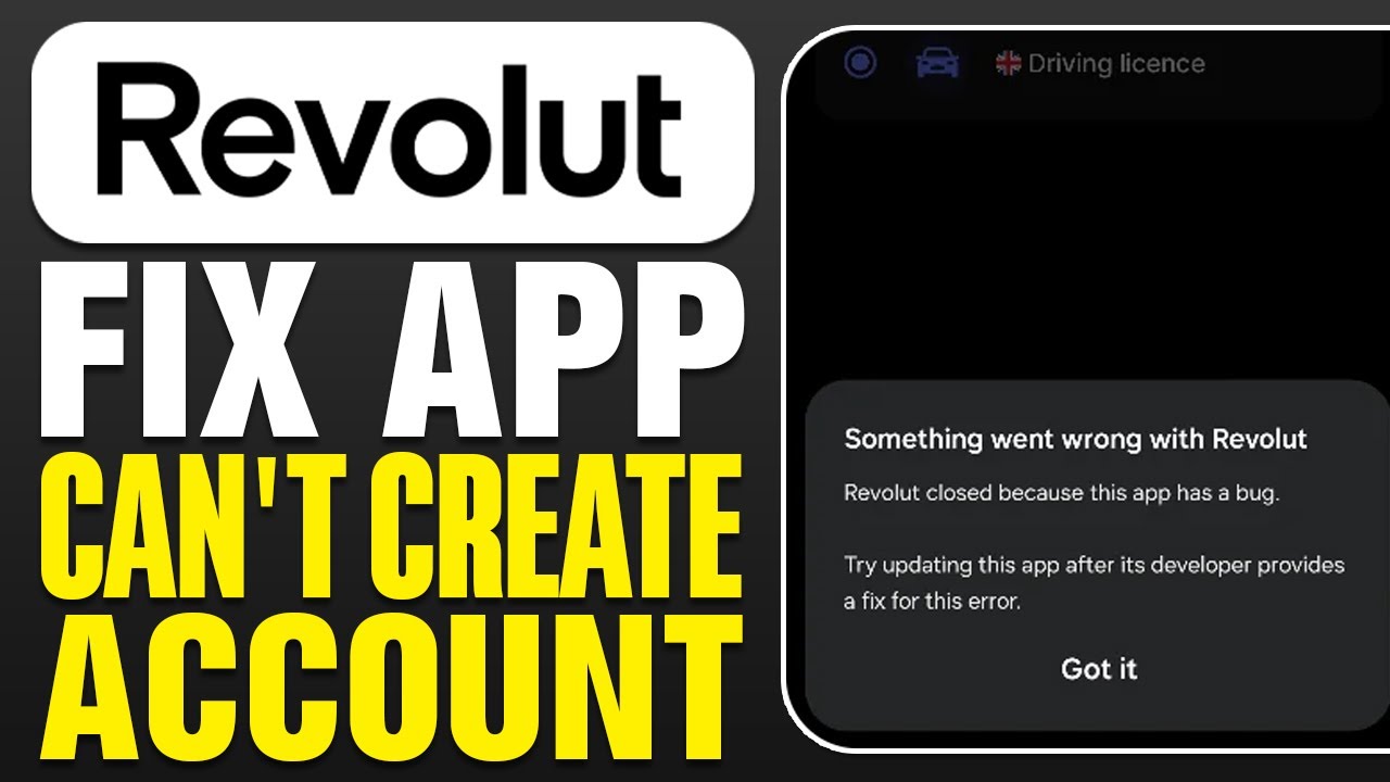 How To Fix Revolut App Can't Create Account (2025) - YouTube