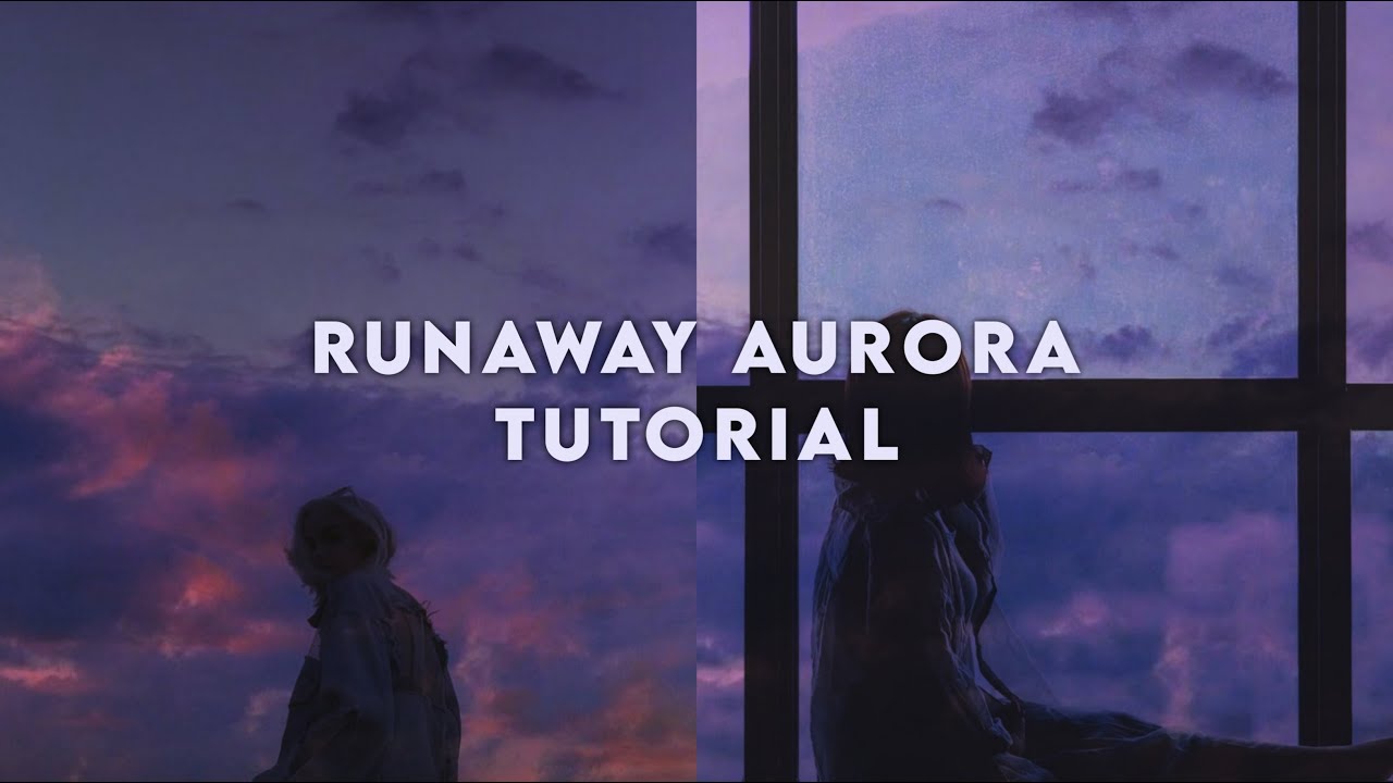 how to edit runaway aurora TikTok filter | TIKTOK TRENDS - YouTube