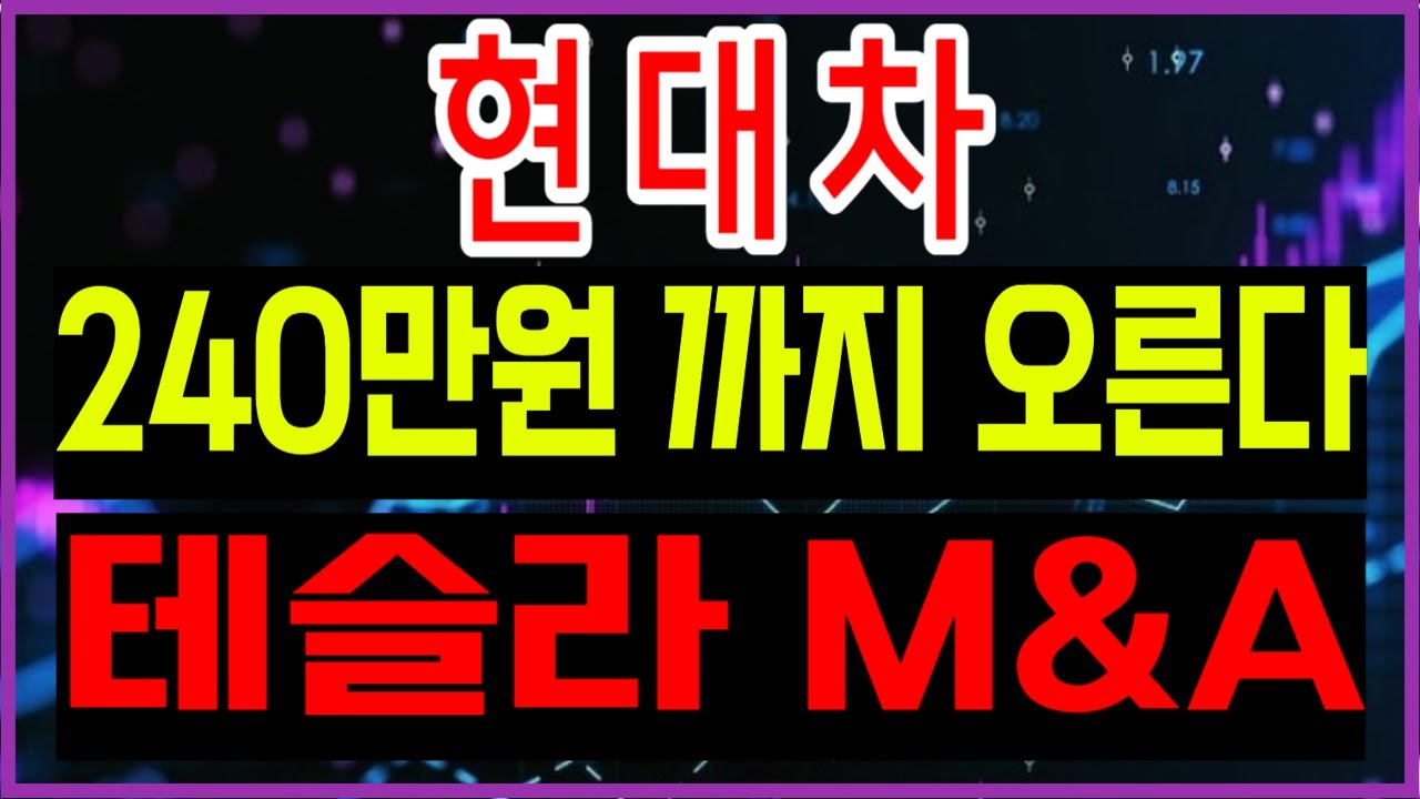 현대차 현대차주가 현대차주가전망 기아 기아차 기아주가 상한가 급등주 단타 240만원 까지 오른다 테슬라 Manda