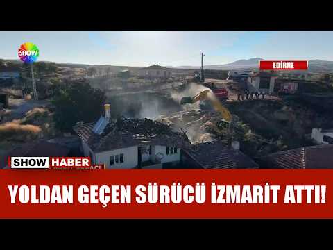 Alevler çiftlik evini küle çevirdi!
