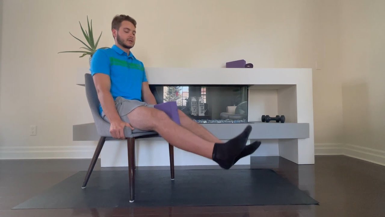 Vastus Medialis Exercise - Seated Activation - YouTube