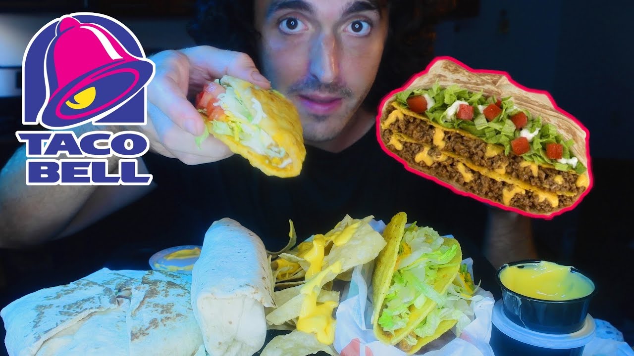*NEW* TACO BELL Triple Double CRUNCH WRAP + Burrito Tacos Chalupa ...