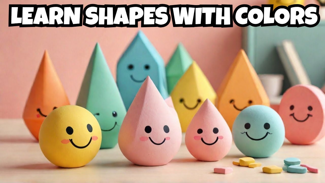Colorful Shapes Name for Toddlers and Preschoolers - YouTube