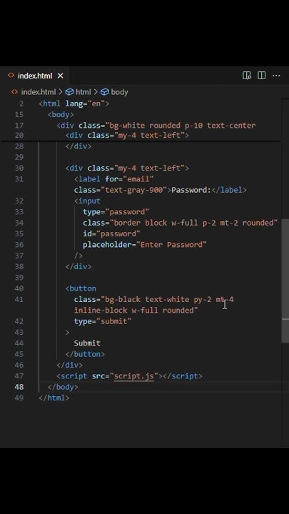 Password Strength Background using HTML, CSS & JAVASCRIPT #htmlcssjavascript #coding - YouTube