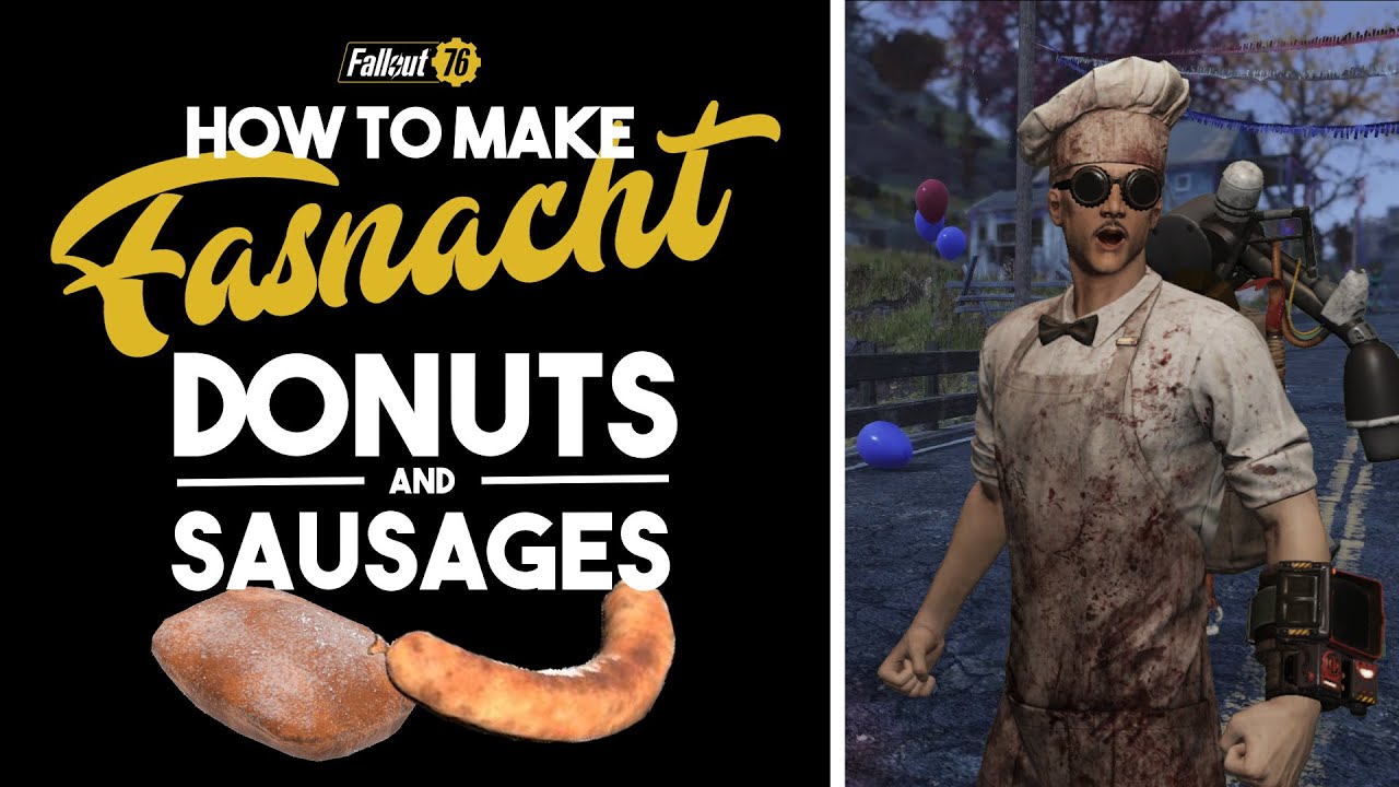 How to Make Fasnacht Donuts & Sausages | Fallout 76 Tips & Tricks - YouTube