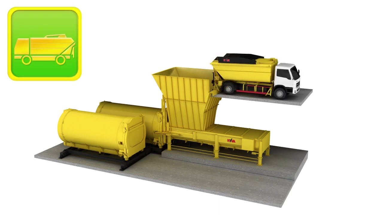 Static Compactor | Waste Management Solution | we move your world - YouTube