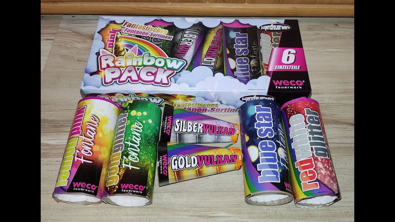 Weco Rainbow Pack F1 Sortiment - YouTube