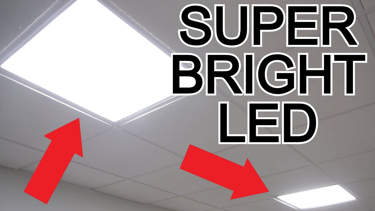 How to install LED Drop Ceiling square lights 2X2 Brightens up your ...
