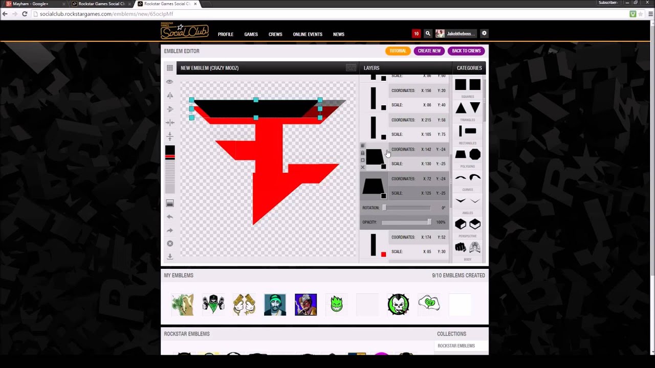 FaZe Logo (CREW EMBLEM GTA 5 ONLINE TUTORIAL) - YouTube