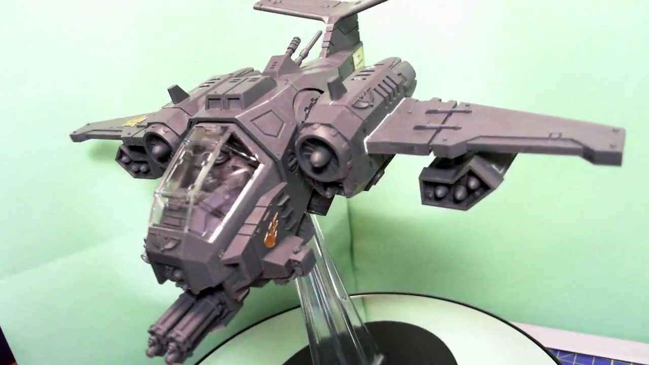 Space Marines Salamanders Stormtalon conversion: build complete - YouTube
