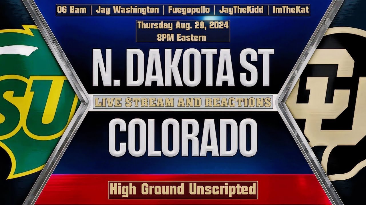 NDSU VS COLORADO LIVE STREAM AND REACTIONS (FOOTBALL IS BACK!!!) - YouTube