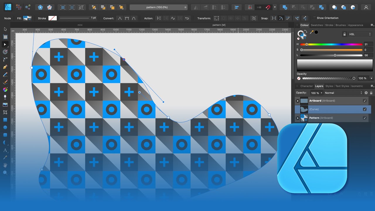 How to Make a Seamless Pattern in Affinity Designer - YouTube