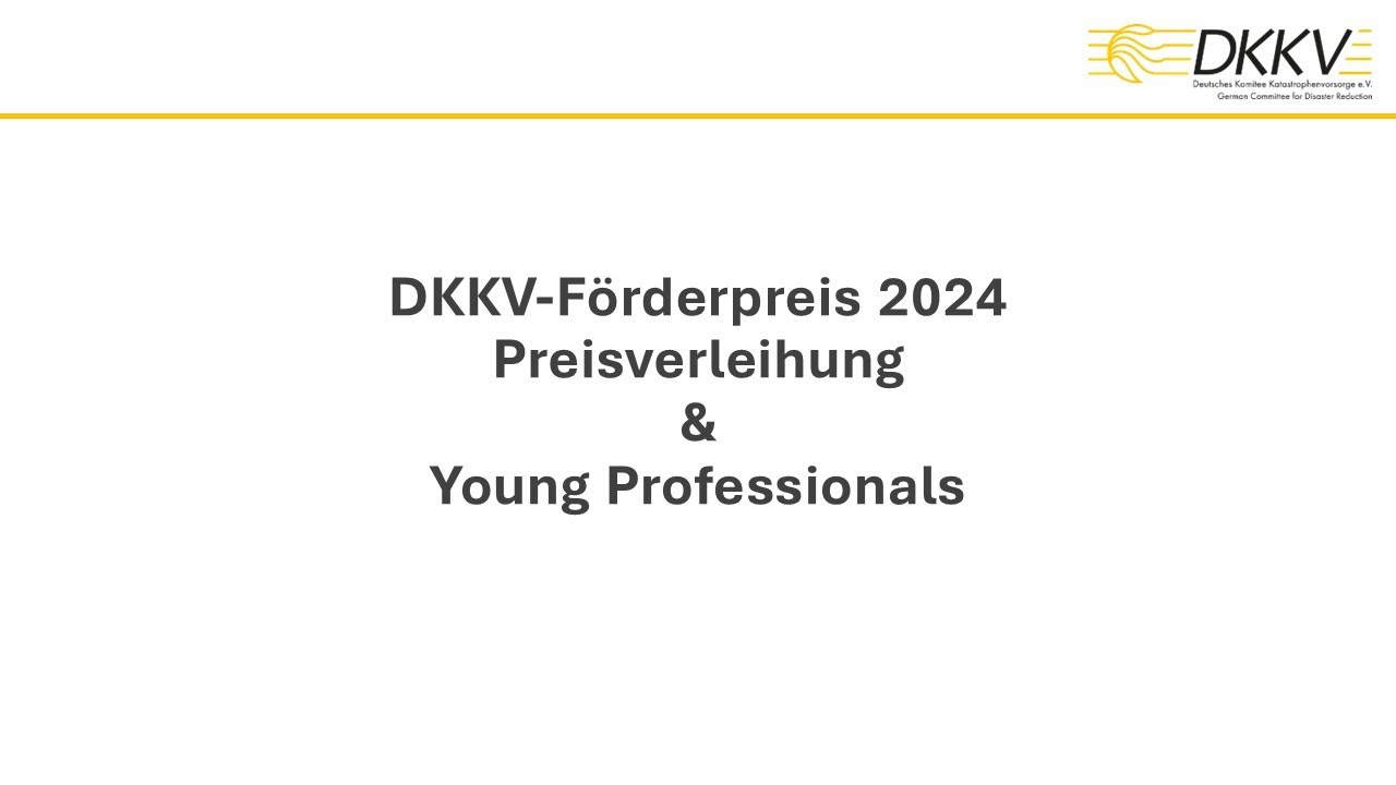 DKKV-Förderpreis 2024 & Young Professionals - Film - YouTube