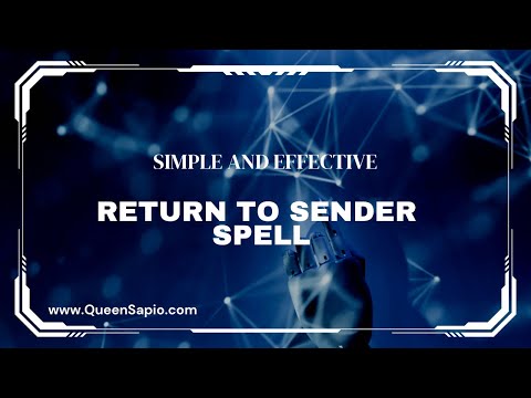 Simple and Effective Return to Sender Spell - YouTube