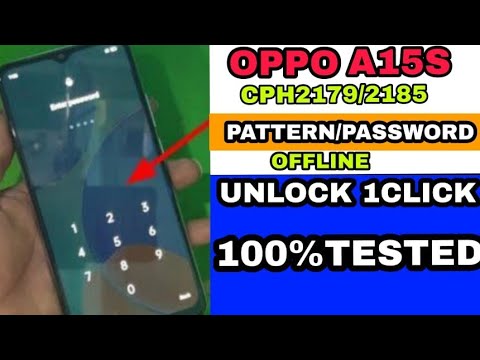 OPPO A15s Cph2179 CPH2185 Unlock Password Pattern FRP IN ONE CLICK ...