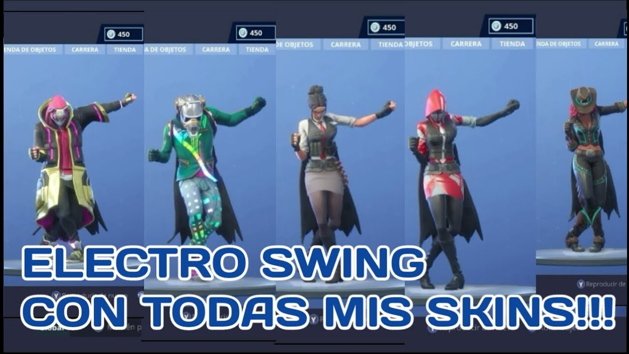 ELECTRO SWING con todas mis skins!!!!,FORTNITE BATTLE ROYALE|JO3L ...